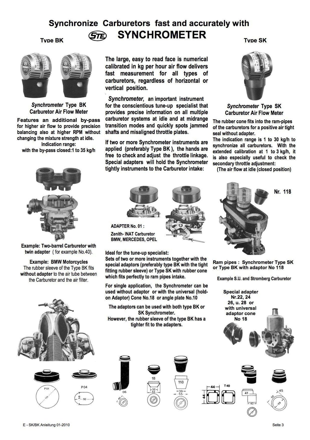 Carburetor Synchrometer Flow Meter - ITCSK1-30/1 — International Tool ...